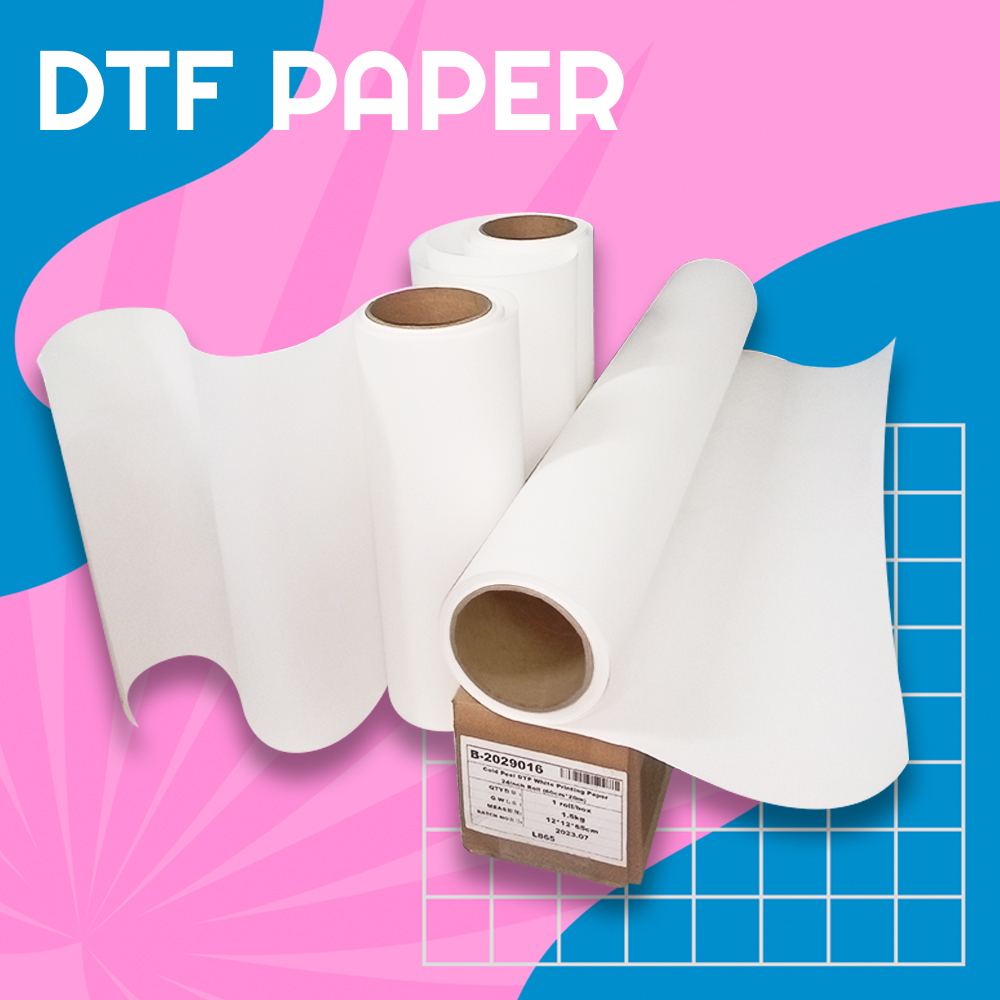 DTF Transfer Paper Direct to Film Paper Cold Peel (12inches & 24inches ...