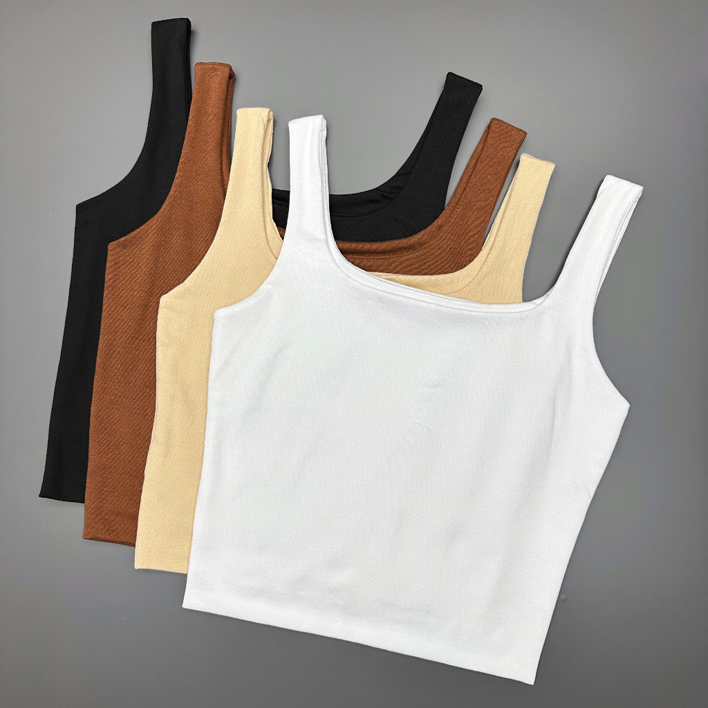 Get Low Mira Double Lining Seamless Tank Top | Shopee Philippines