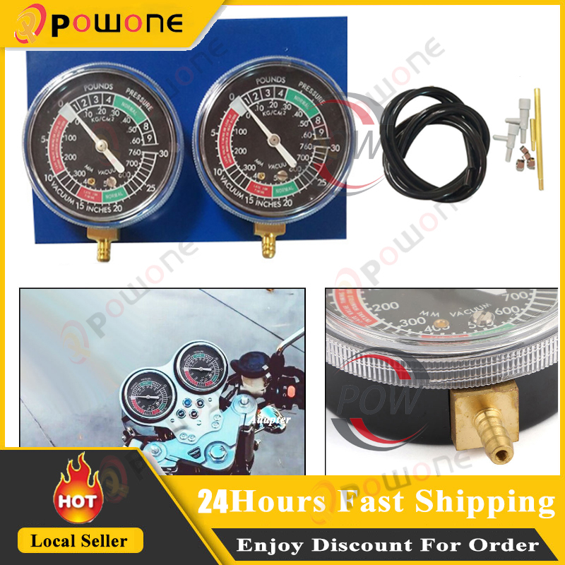 4 Cylinder Motorcycle Carburetor Synchronizer Vacuum Gauges Tool Carb ...