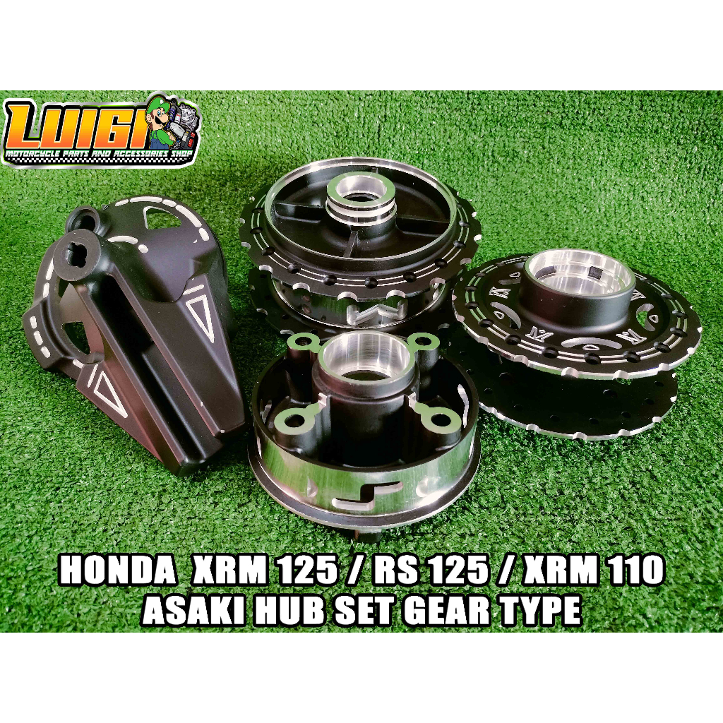 ASAKI HONDA XRM 125 / RS 125 / XRM 110 LIGHTEN HUB SET GEAR TYPE ...