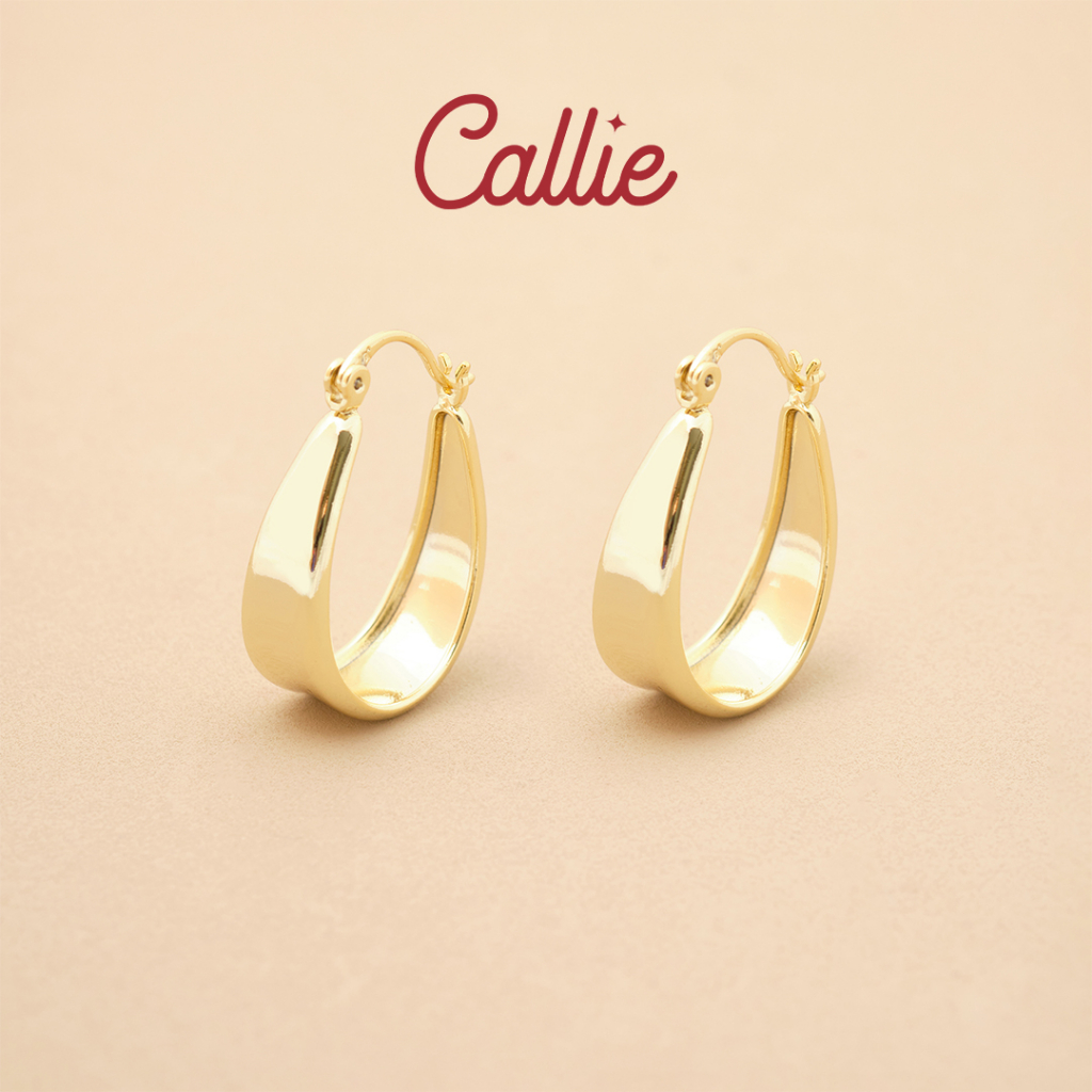 Callie 14k Gold Plated Belinda Chunky Hoop Earrings Shop Callie ...