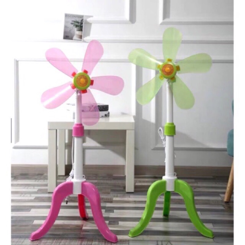 tripod five wind leaf retractable floor fan | Shopee Philippines