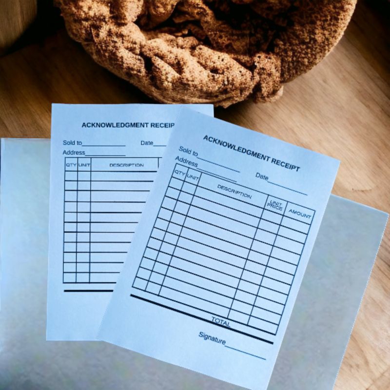 Temporary Receipt Acknowledgment Receipt | Shopee Philippines