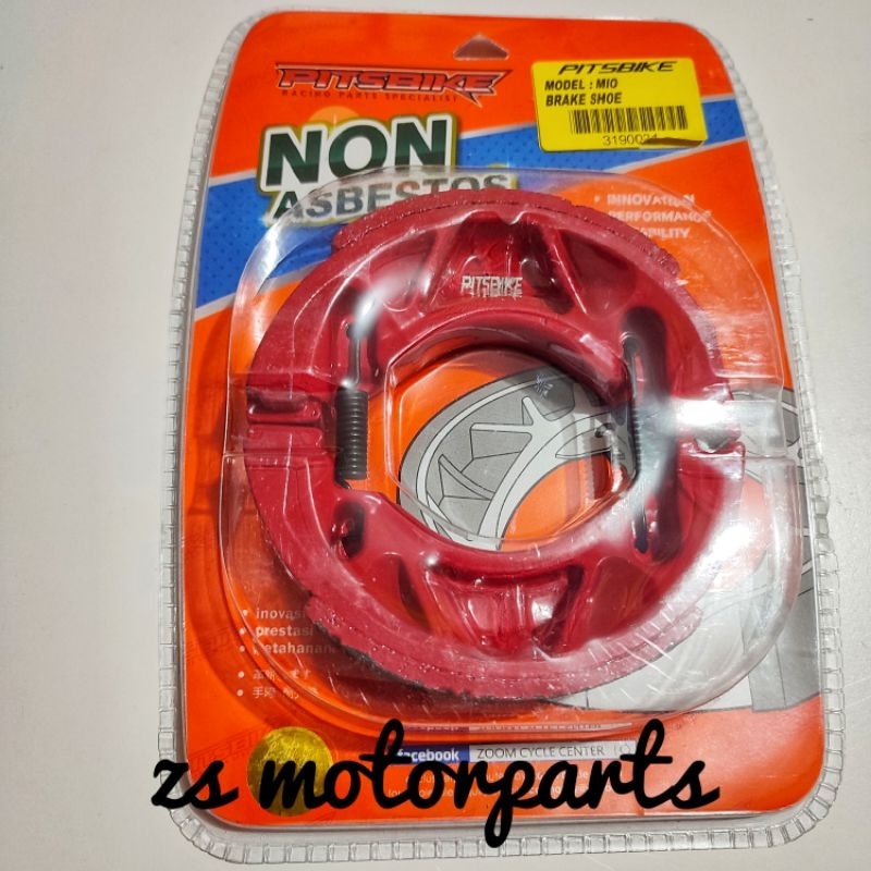 Pitsbike brake shoe (non-asbestos) Aerox/mio/mio i 125/m3/mio soul/mio ...