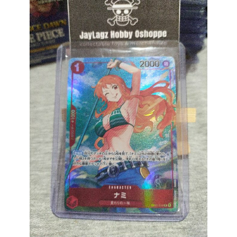 NAMI PARALLEL RARE - ONE PIECE CARD GAME - JAPAN VERSION with freebies ...