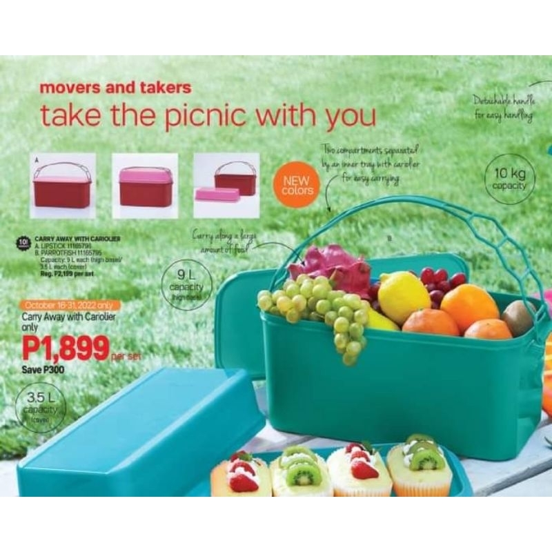 Tupperware Carry Away With Cariolier | Shopee Philippines