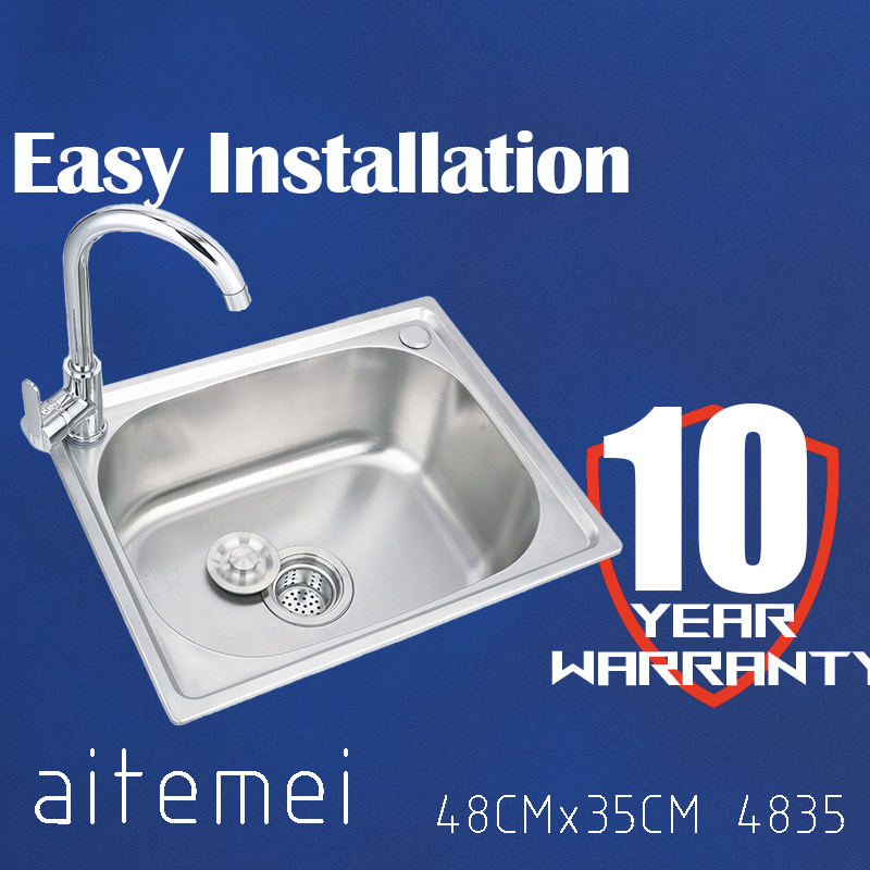 AITEMEI Low Price lababo Stainless sink 480mmx350mm kitchen sink ...