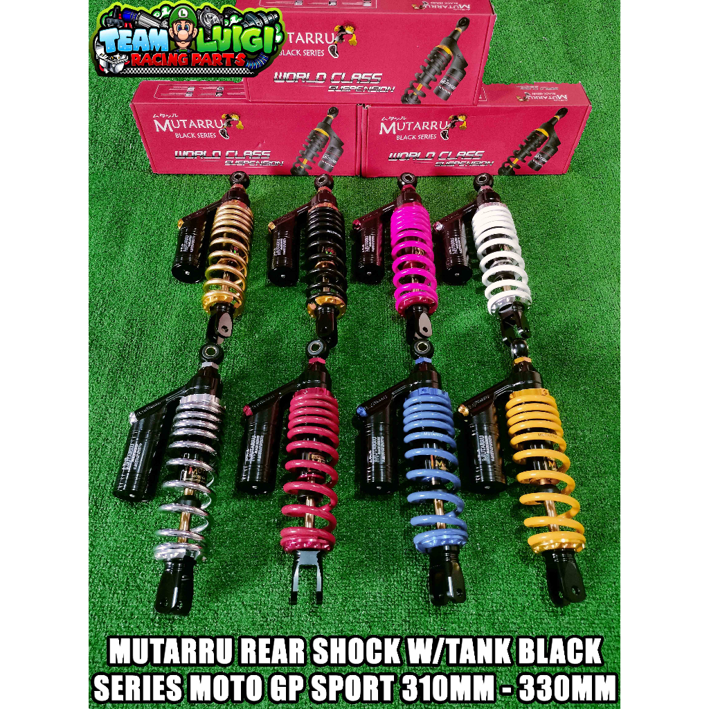 MUTARRU REAR SHOCK W/TANK 310MM-330MM BLACK SERIES MOTO GP SPORT FOR ...