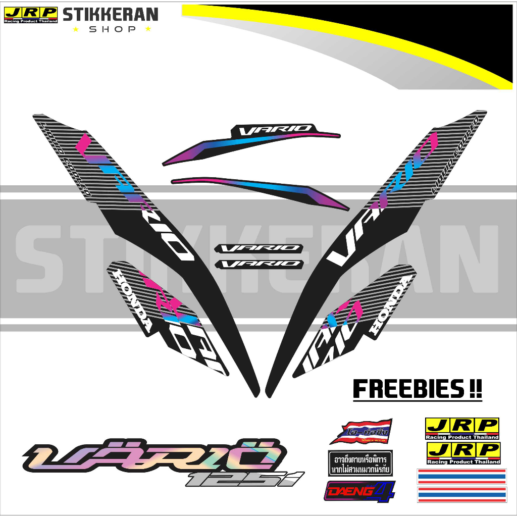 CLICK 125 V2 VARIO STYLE 2023 LATEST DECALS | Shopee Philippines