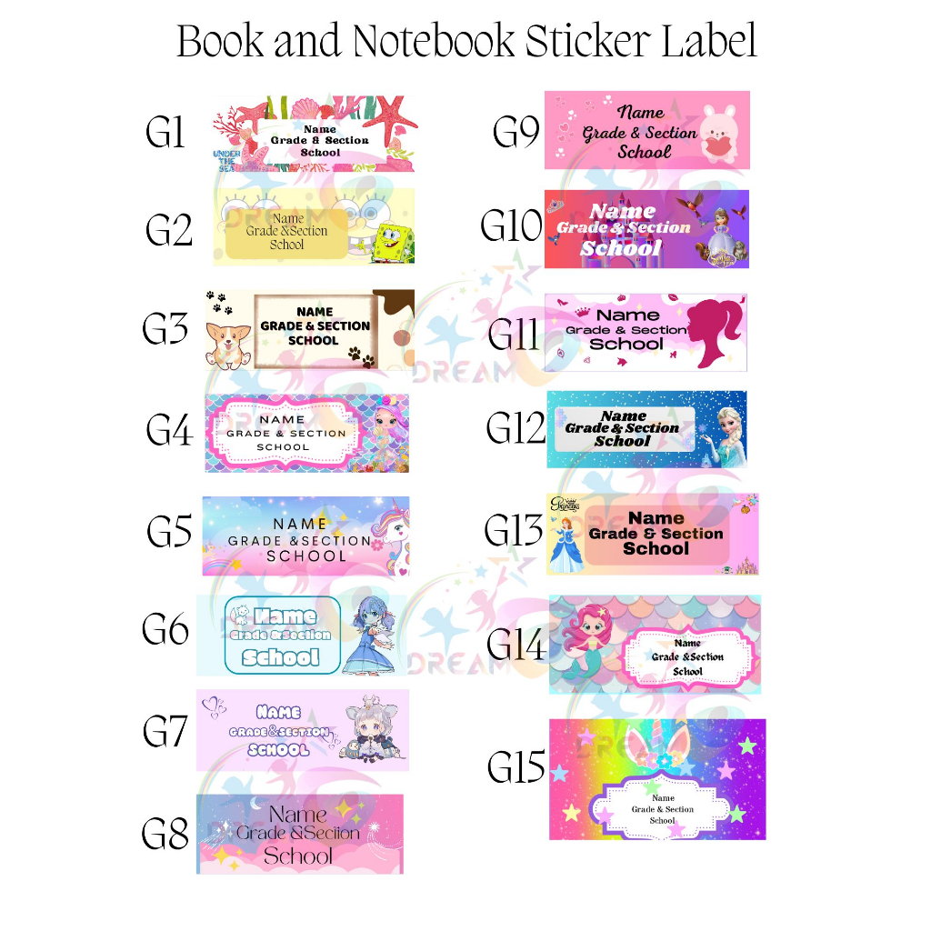 Name tags, Name plate, Name Label, Sticker, Subject Label, Book Label ...