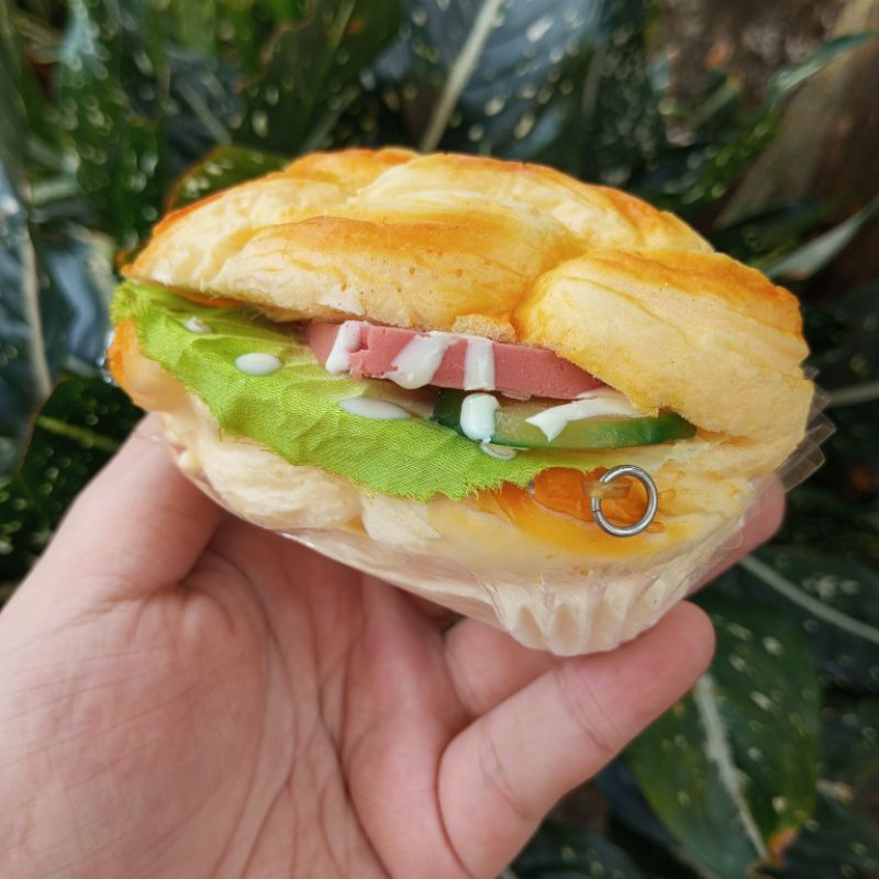 Ham Sandwich Bun Squishy | Shopee Philippines