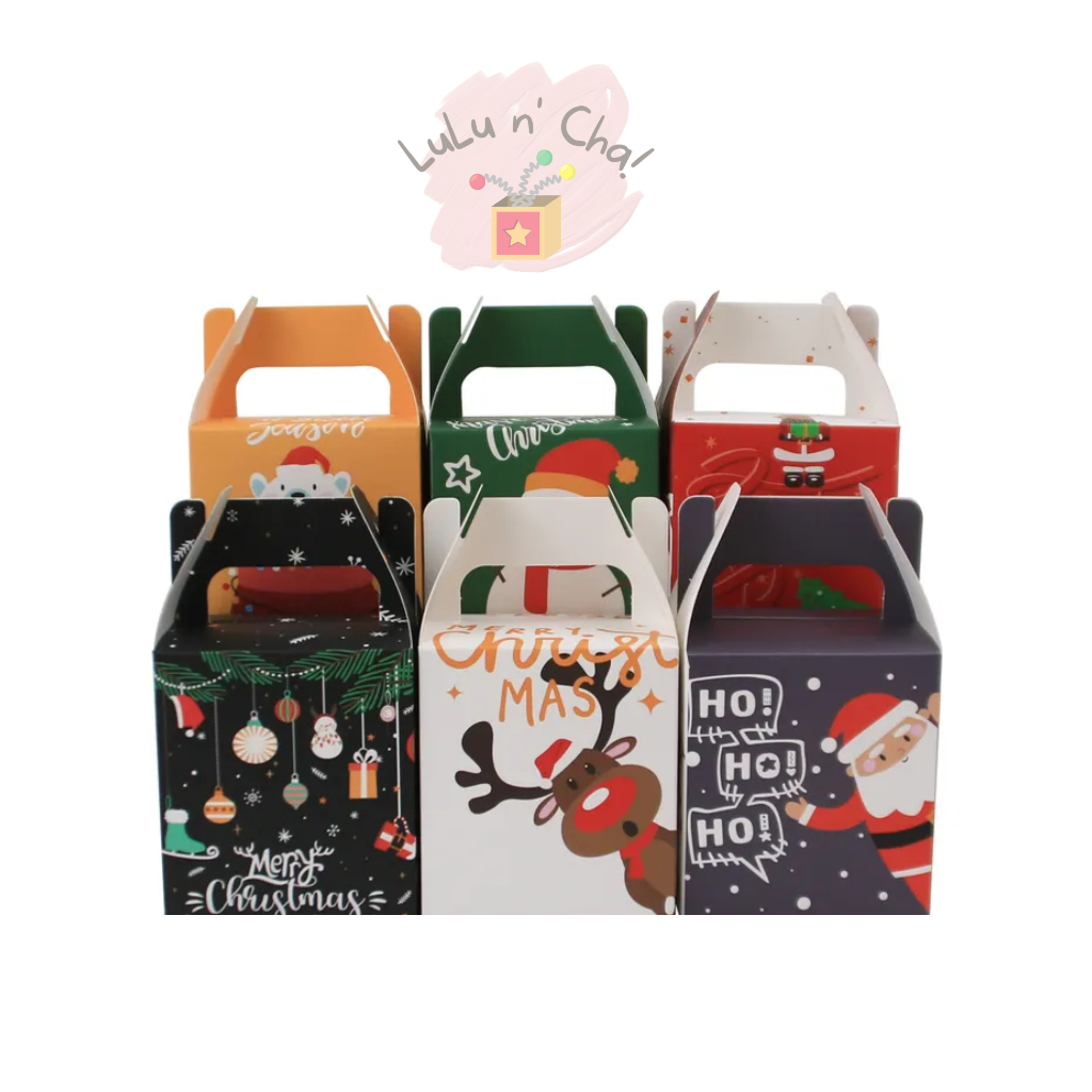 (6pcs) Christmas Party Box Perfect for Christmas Giveaways | Shopee ...