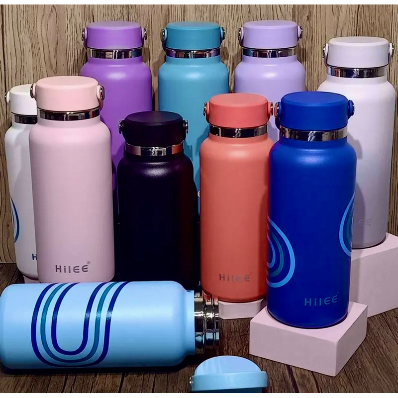 1000ml/1Liter Hilee Thermo Flask with Handle Insulated Stainless ...