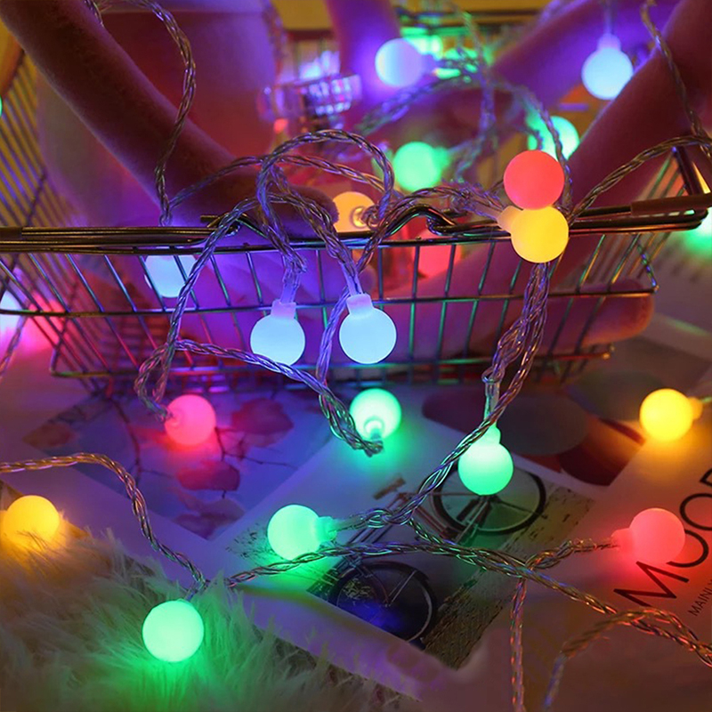 20Led USB Snowflake Star Ball Christmas String Lights Garlands Outdoor ...