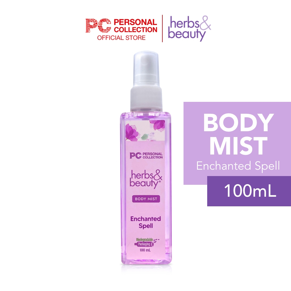 Herbs & Beauty Body Mist Enchanted Spell 100ml Personal Collection ...