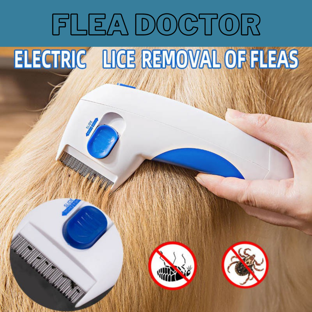 Comb Flea Lice Remover For Dogs Portable Brush For Dogs Hair tick and ...