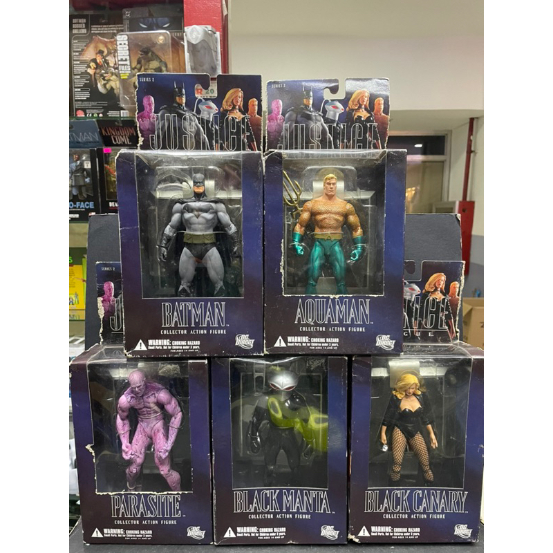 DC Direct Alex Ross Justice League S2 Batman, Aquaman, Parasite, Black ...