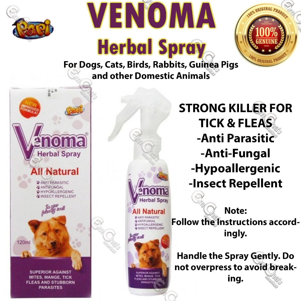 Papi Venoma 120ml Herbal Spray Anti-Parasitic/Anti-Fungal ...