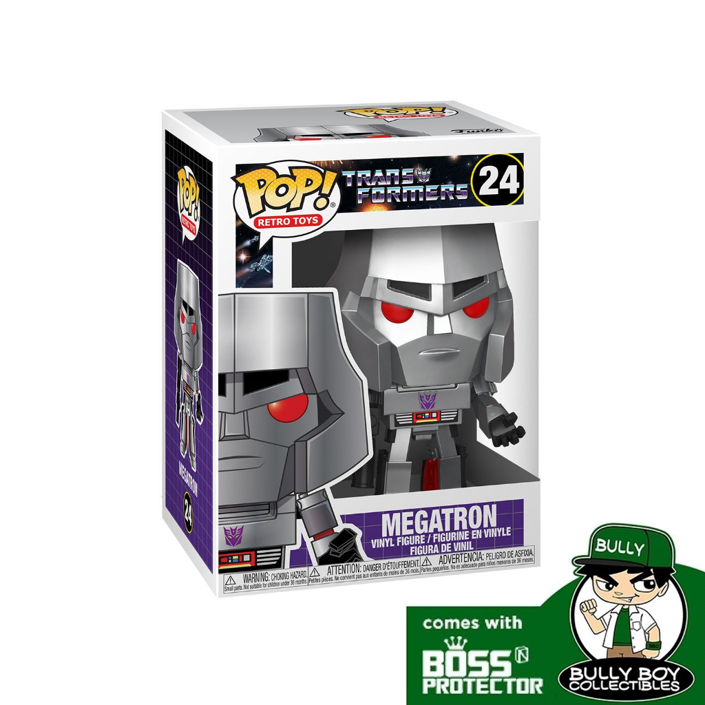 Funko Pop! Retro Toys -Transformers - Megatron 24 With Boss Protector ...