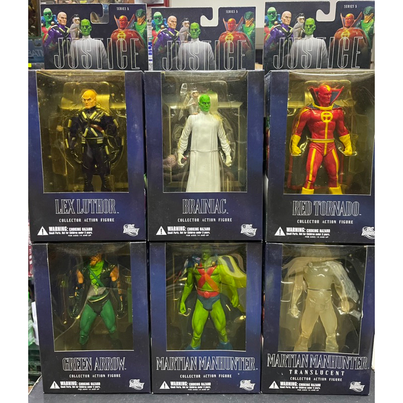 DC Direct Alex Ross J. League Martian Manhunter, Green Arrow, Red ...
