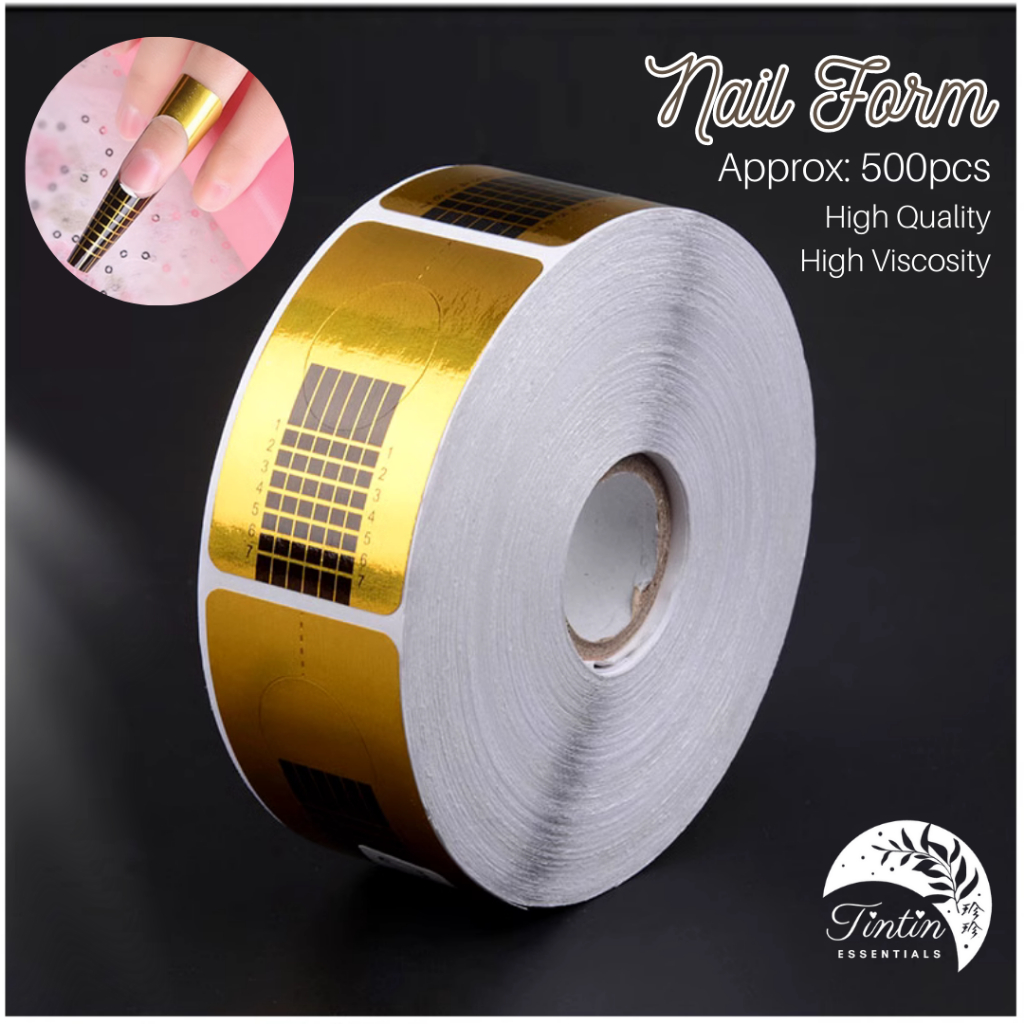 [COD] 500pcs Nail Form Sticker Nail Extension Sticker | Shopee Philippines