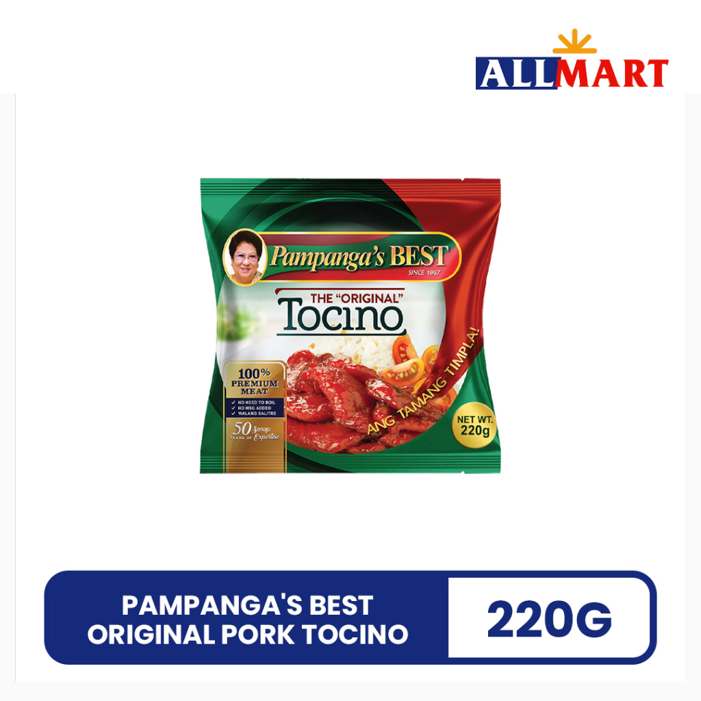 Pampanga's Best Original Pork Tocino 220g - AllMart Online Grocery | Shopee Philippines