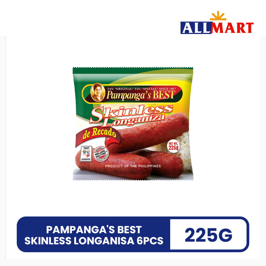 Pampanga's Best Skinless Longanisa 6pcs 225g - AllMart Online Grocery ...