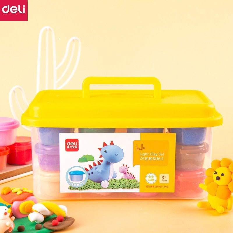 Deli Ultra Light Clay Tool Set Children's Toy Mud Light Clay | Shopee ...