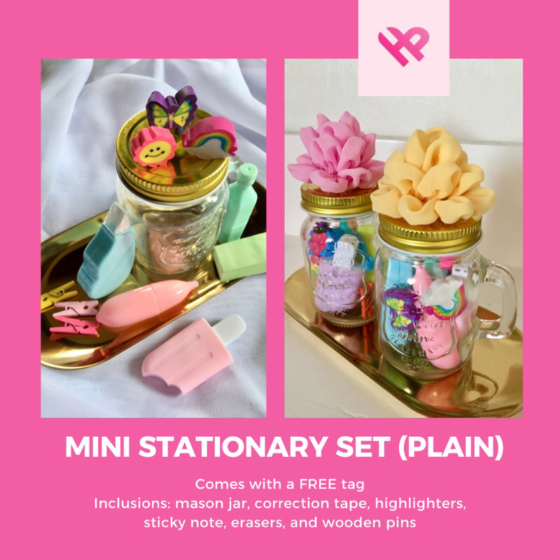 MINI STATIONARY SET - PLAIN (Heart Pieces by Nikhail) | Shopee Philippines