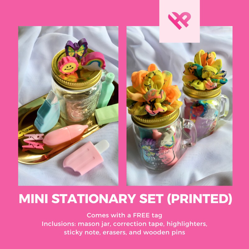 MINI STATIONARY SET - PRINTED (Heart Pieces by Nikhail) | Shopee ...