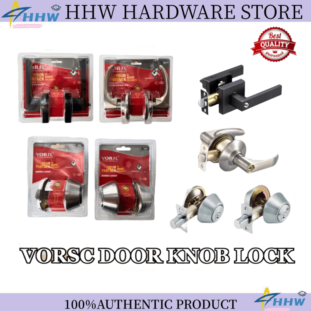 VORSC Cylindrical lever lock, tubular lever lock, Deadbolt lockset ...
