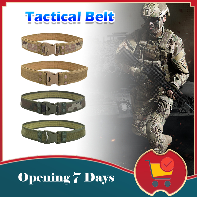 Tactical Military Nylon Buckle Waist Belt Waistband PE Belt Korean ...