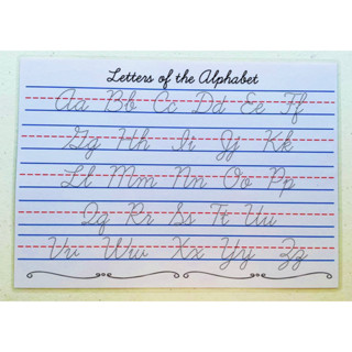 Cursive Letters of the Alphabet Tracing Laminated A4 size | Shopee ...