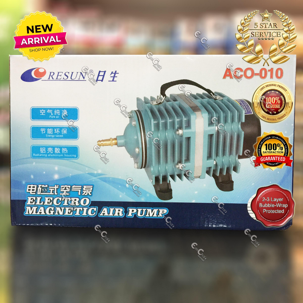Resun ACO-010 (Ten) Electro Magnetic Air Pump (16 Outlets) For 300-350 ...