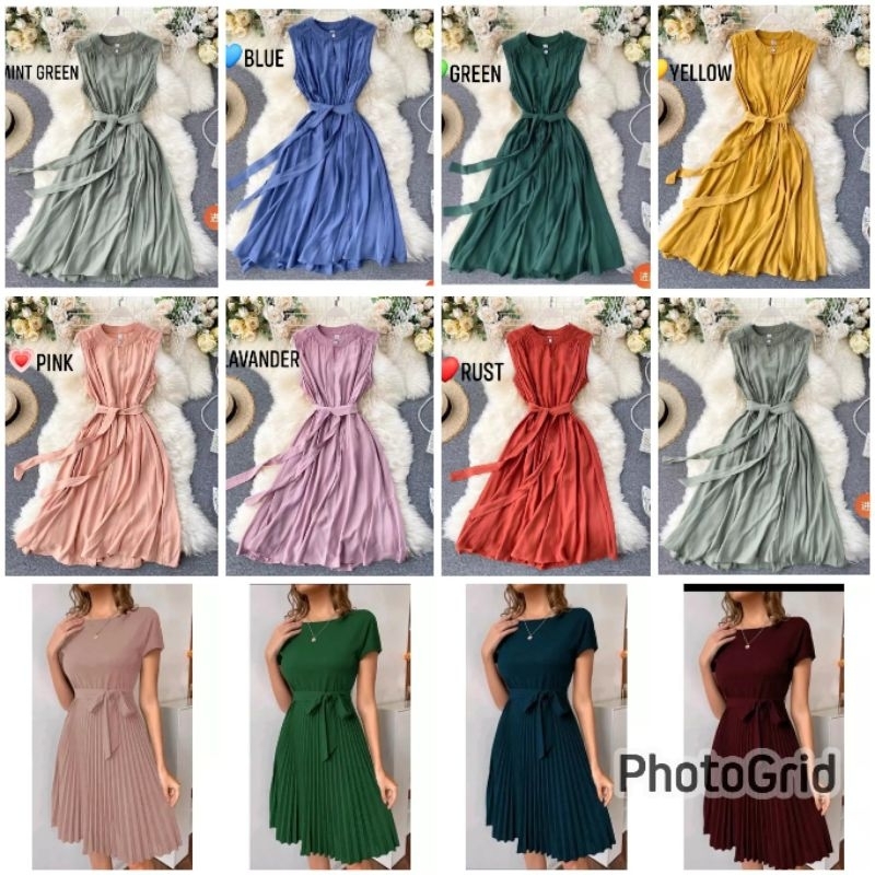 HQ FASHION SEXY DRESS MIDI PLAIN | Shopee Philippines