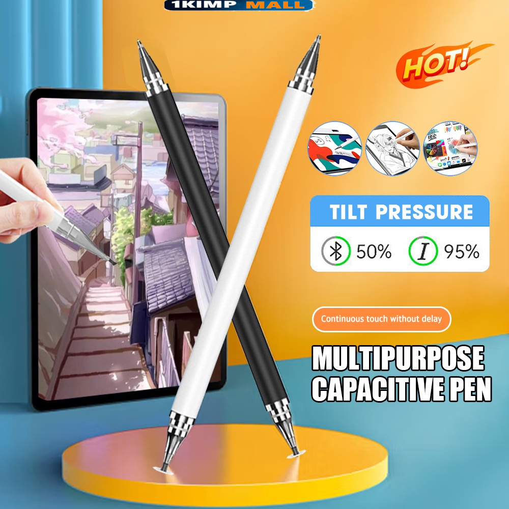 Dual headed capacitive pen 2-in-1 touch pen universal drawing board ...