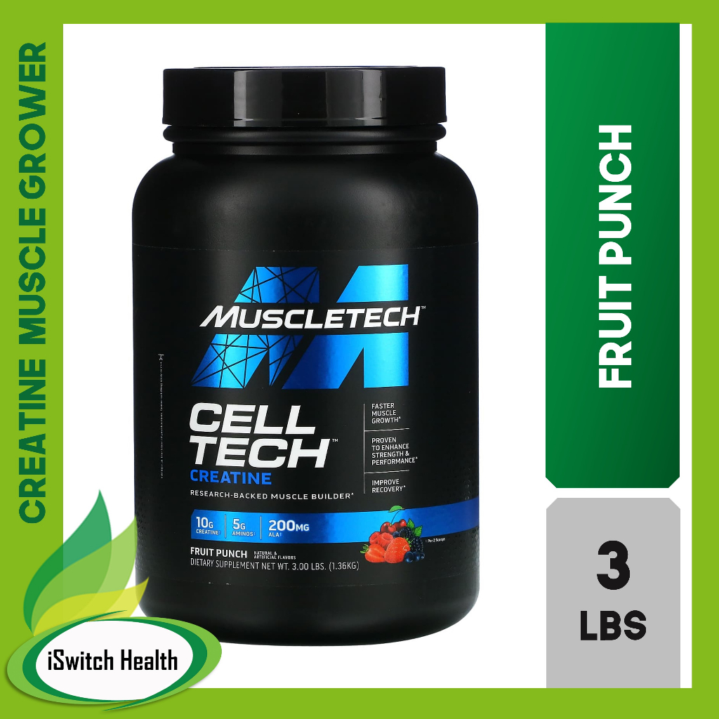 MuscleTech Cell-Tech - 3lbs Fruit Punch | Powerful Creatine Formula | Shopee Philippines