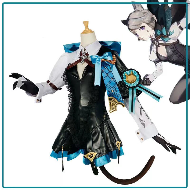 Genshin Impact cosplay costume Magician Assistant Lynette cosplay Set ...