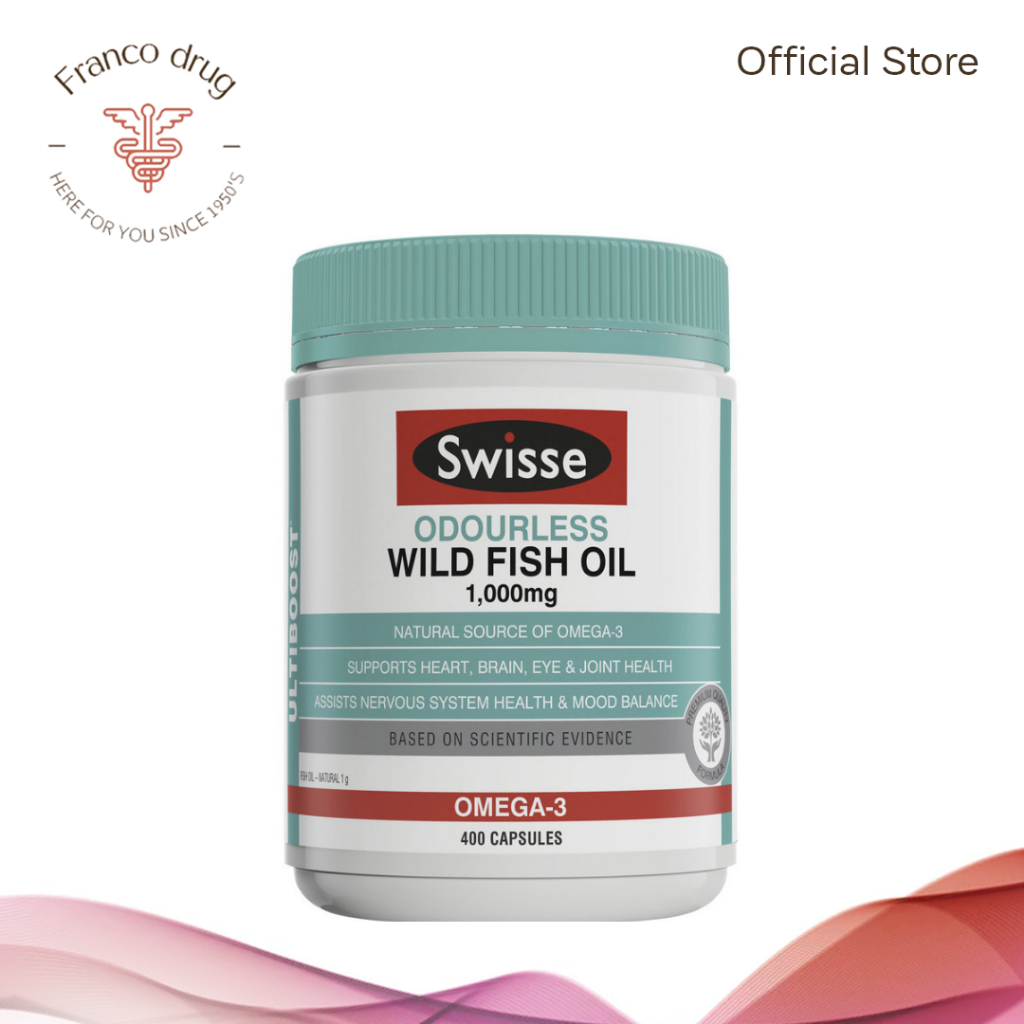 Swisse Ultiboost Odourless Wild Fish Oil 1,000mg - 400's - Expiry Date ...