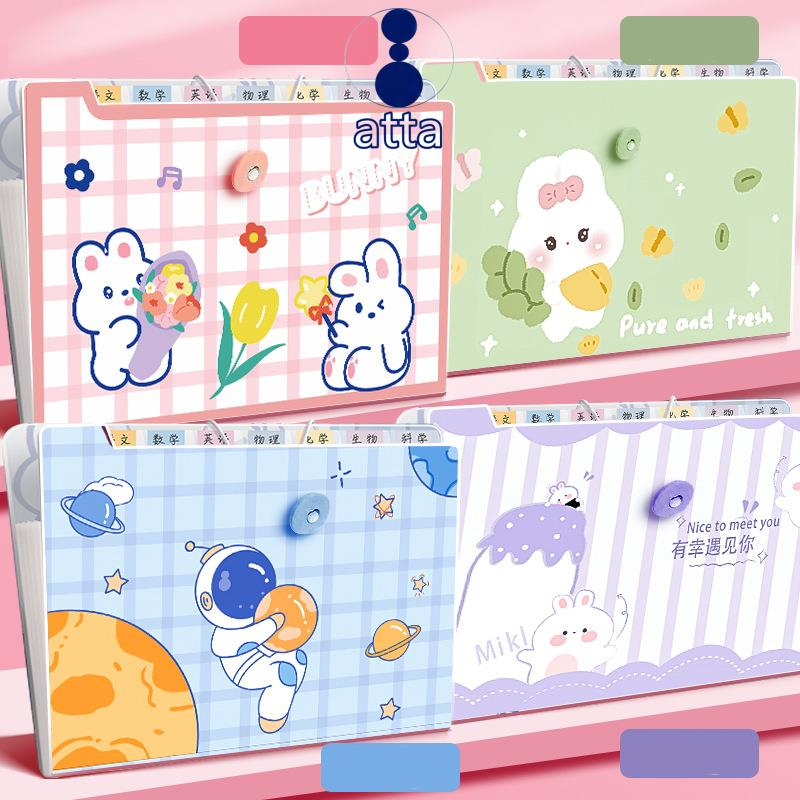 8/12Pockets A4 Cartoon Multi-Layer Folder Expanding File School Paper ...