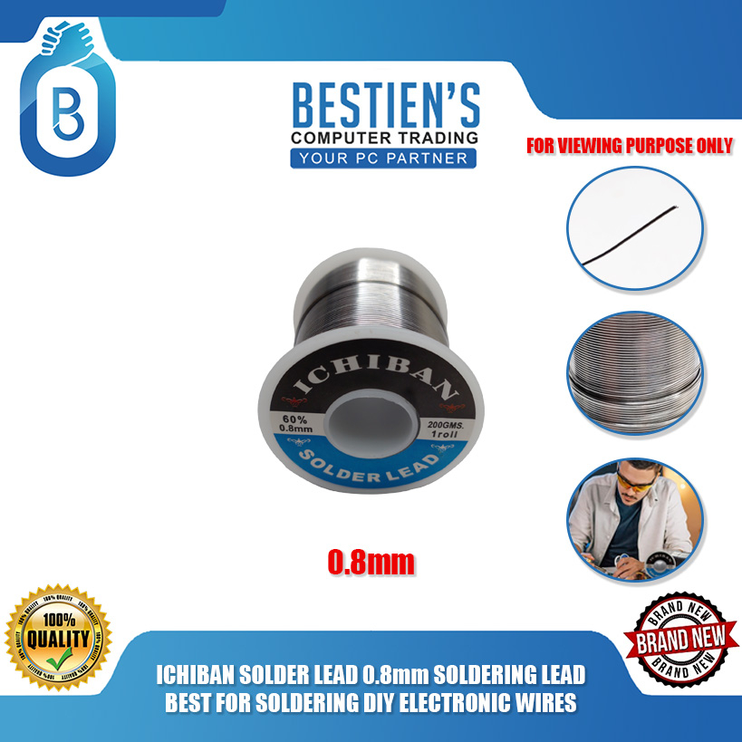 ICHIBAN SOLDER LEAD 0.8mm SOLDERING LEAD, BEST FOR SOLDERING DIY ...
