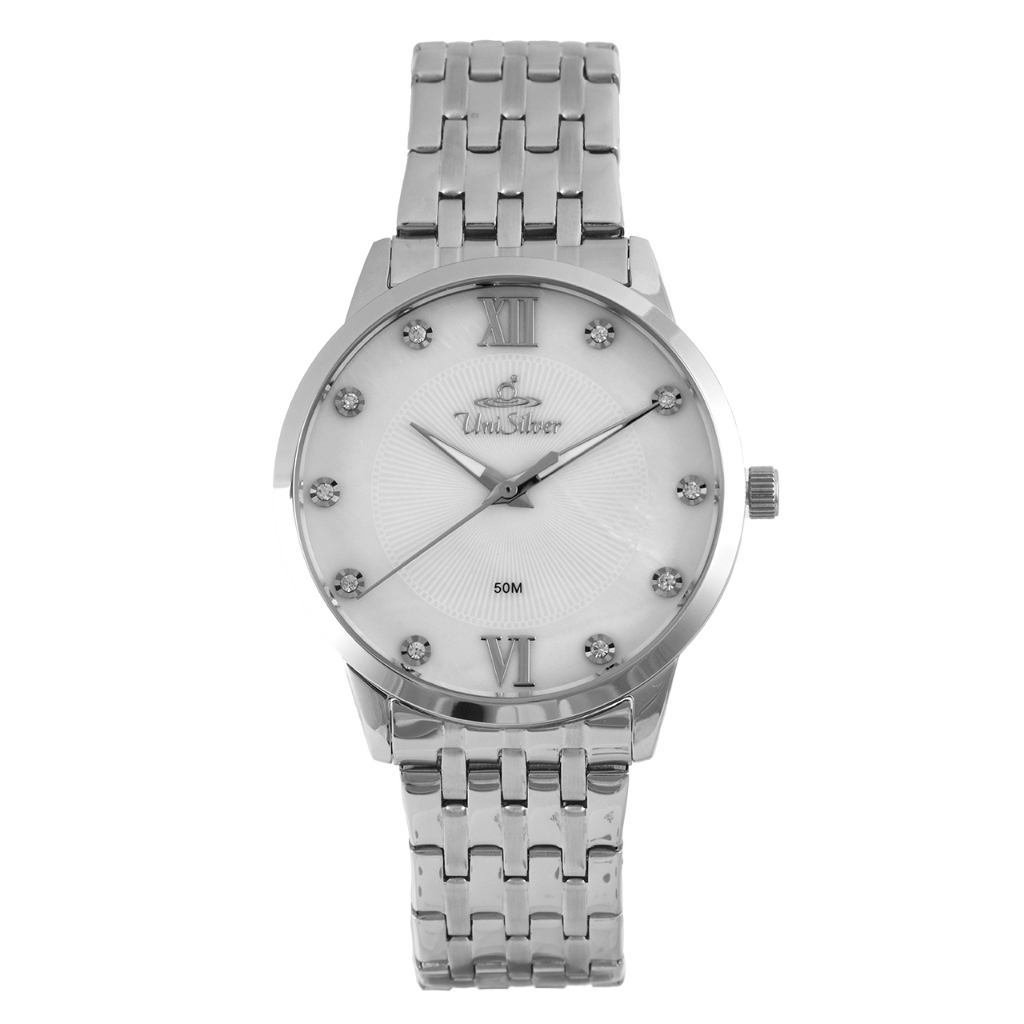 UniSilver TIME Men's Analog Silver Stainless Steel KW4576-1101 Watch ...
