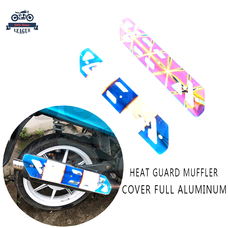 Motorcycle Universal Muffler/Heat Guard Cover Alloy Body Parts Heat ...
