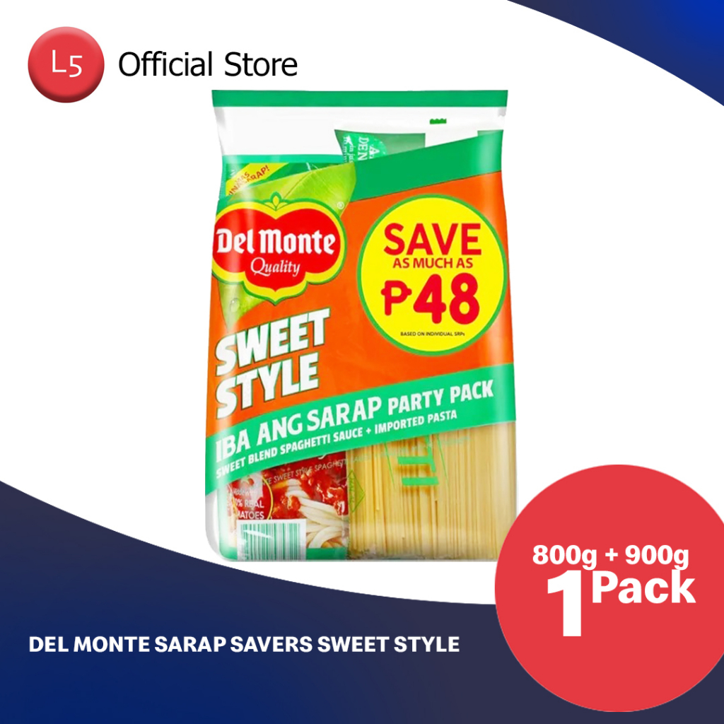 Del Monte Sarap Savers Pack - Sweet Style 1 Set (Spaghetti Sauce ...
