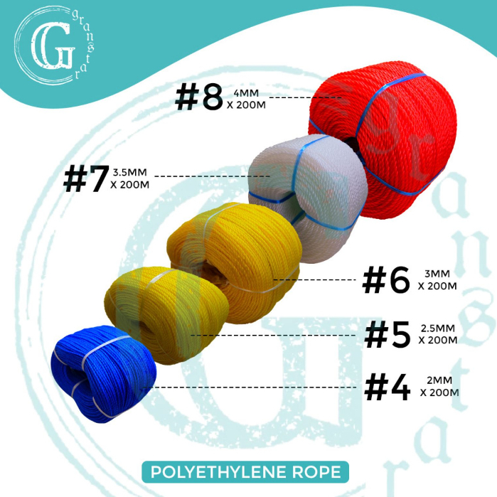 Multifunction Rope / Nylon Polyethylene Rope (200METERS) sold per roll ...