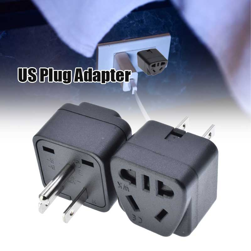 3-Pin US Plug AU EU To US Power Plug Adapter US Travel Adapter 2000W ...