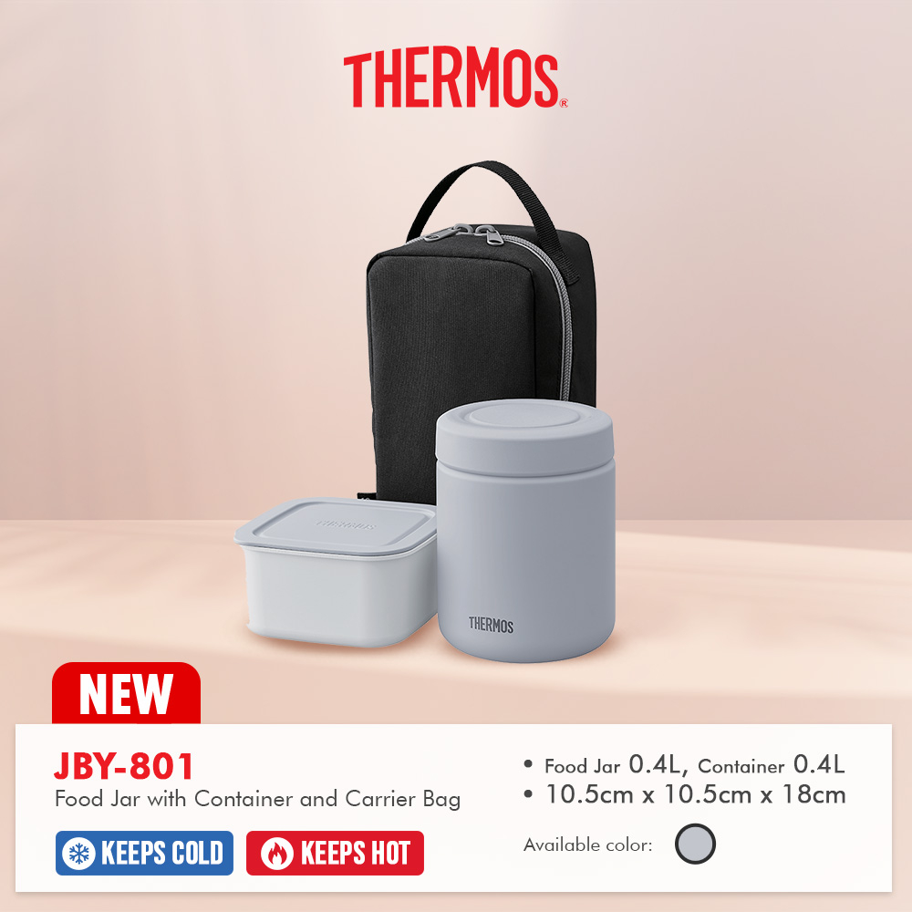 Thermos® JBY-801 Lunch Box ( 0.4L Food Jar & 0.4L Food container) | Shopee Philippines