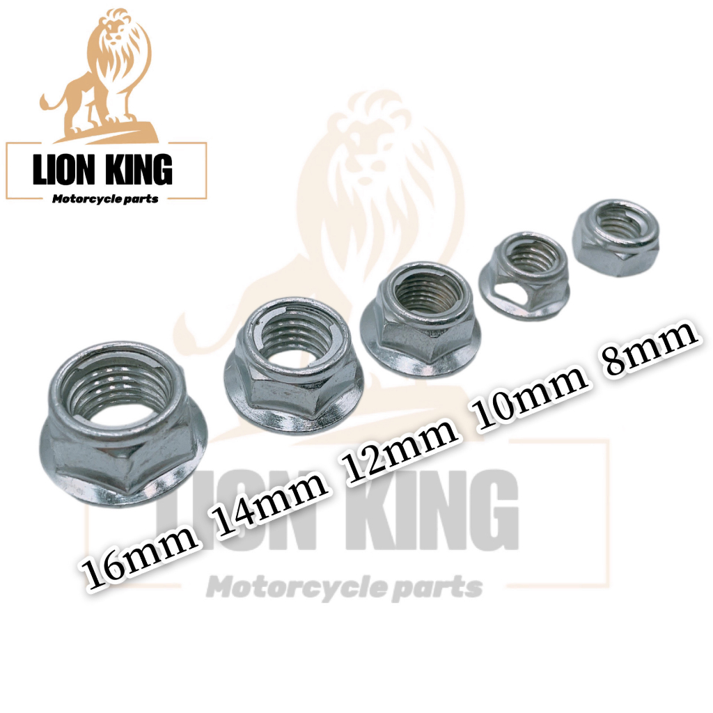 MOTORCYCLE PARTS LOCK NUTS 1 PCS 8mm,10mm,12mm,14mm,16mm (its size is ...