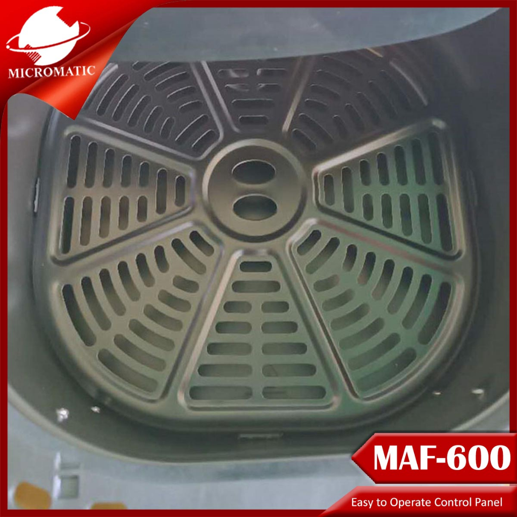 Micromatic MAF-600 6L Capacity Non-Stick Drawer Pan Adjustable Temp Air ...