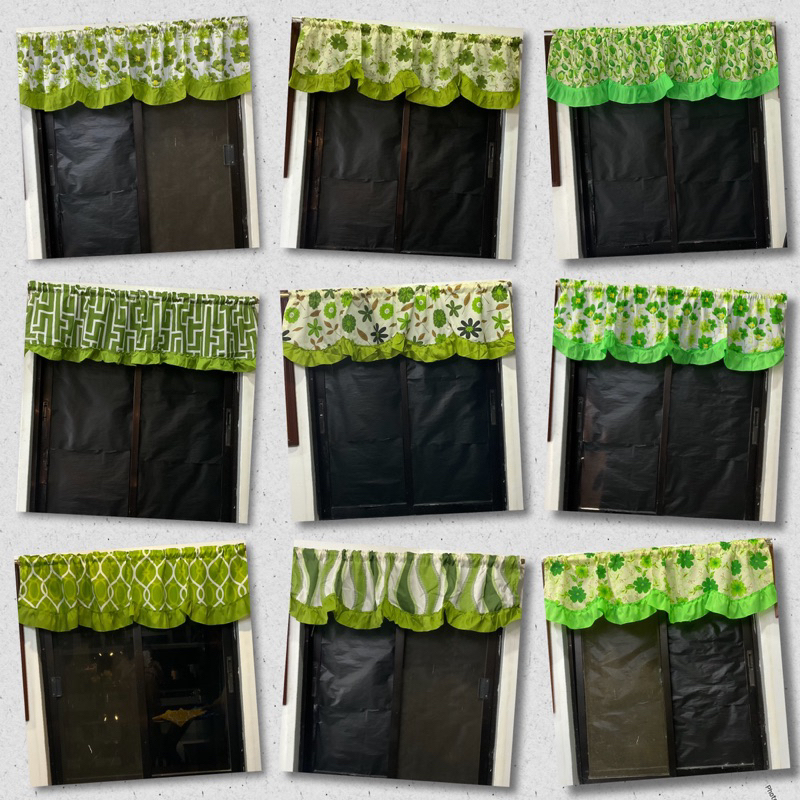 34Pesos PART3 Onhand School Window & Door Valance Curtains Valancer ...